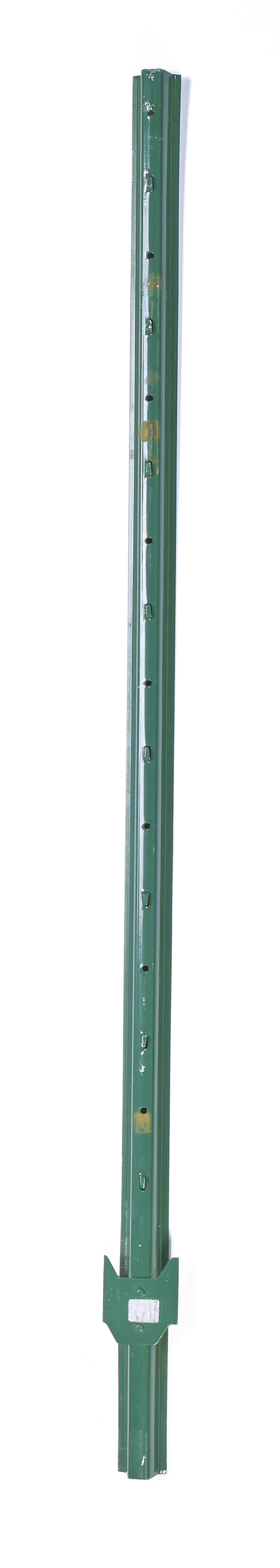 Heavy Duty Channel Post, 13 Gauge Steel, Rust Proof, 5 ft., Green ...