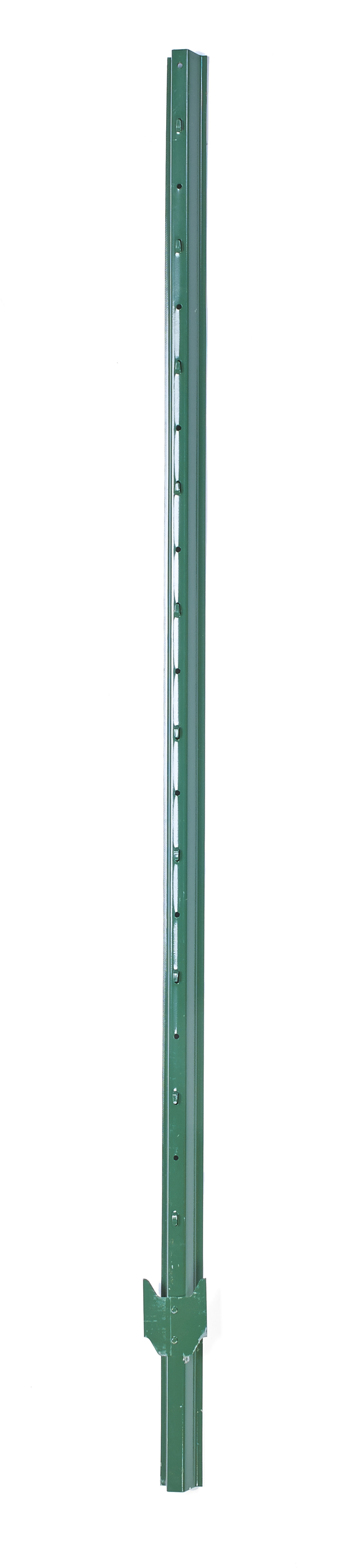 Heavy Duty Channel Post, 13 Gauge Steel, Rust Proof, 6 ft., Green ...
