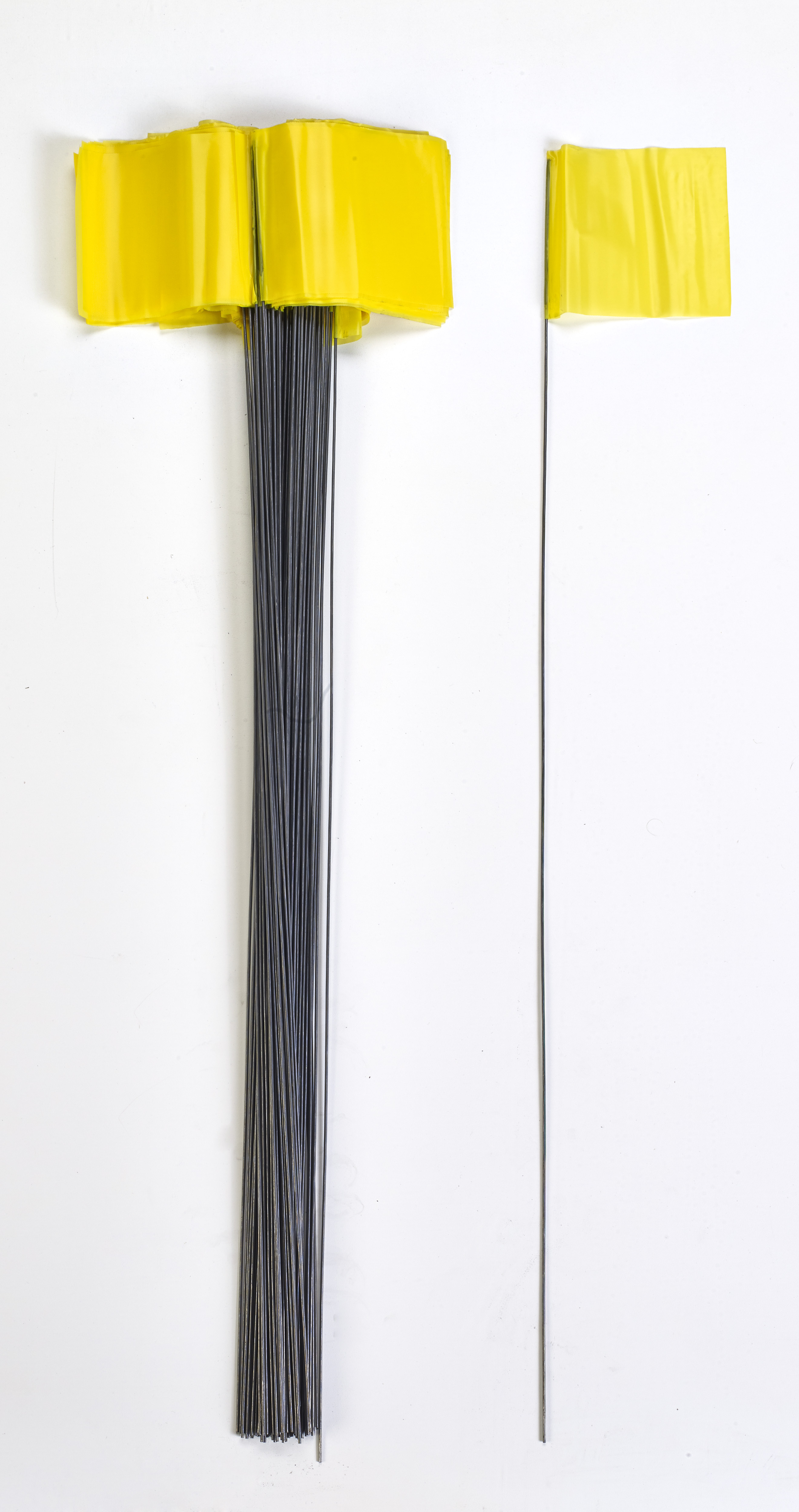 Wire Marking Flags, 2.5"x 3.5"x 30", Yellow (Pack of 1000)