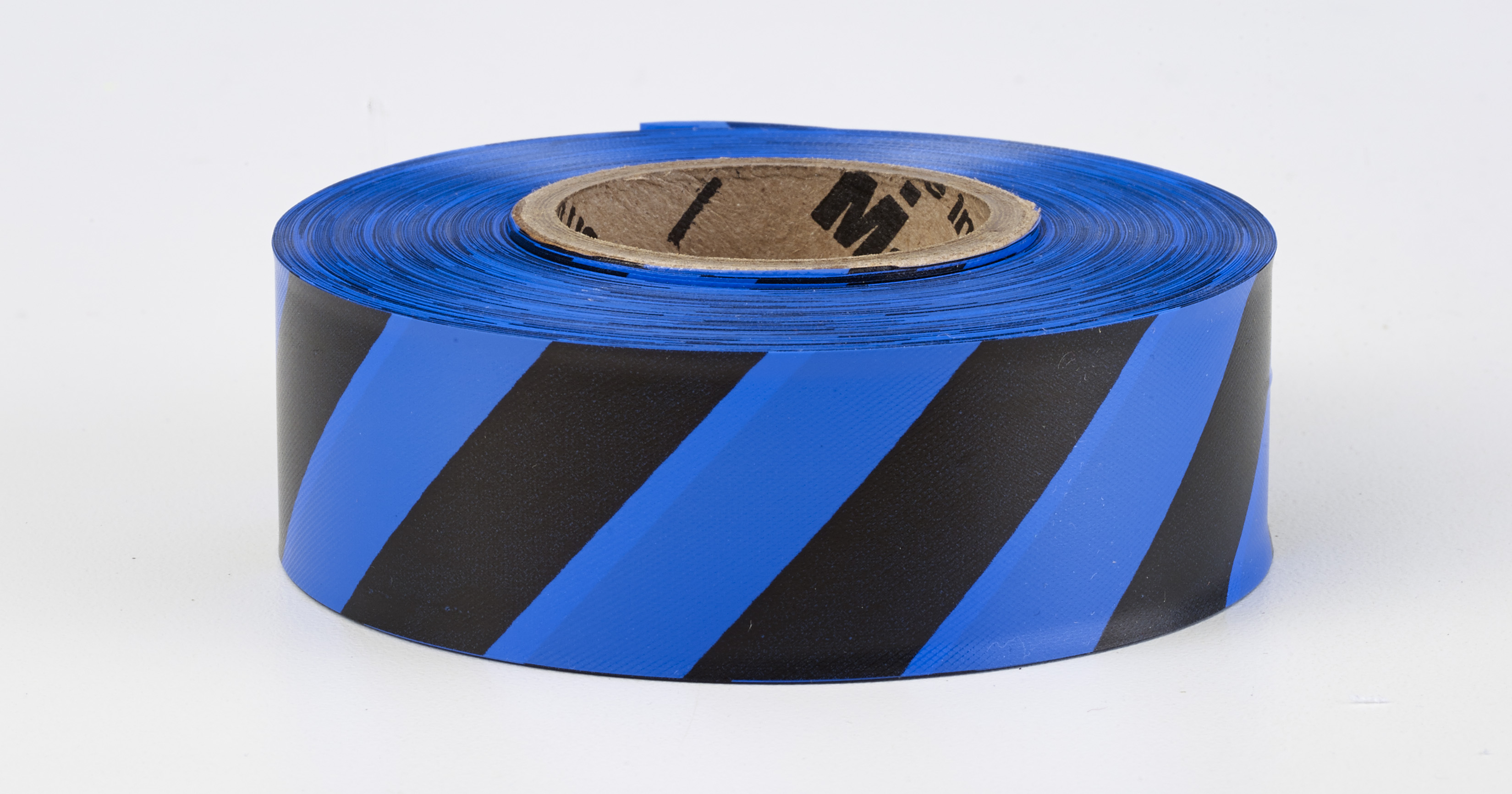 Flagging Tape Ultra Standard, 1-3/16" x 100 YDS, Blue and Black Stripe ...