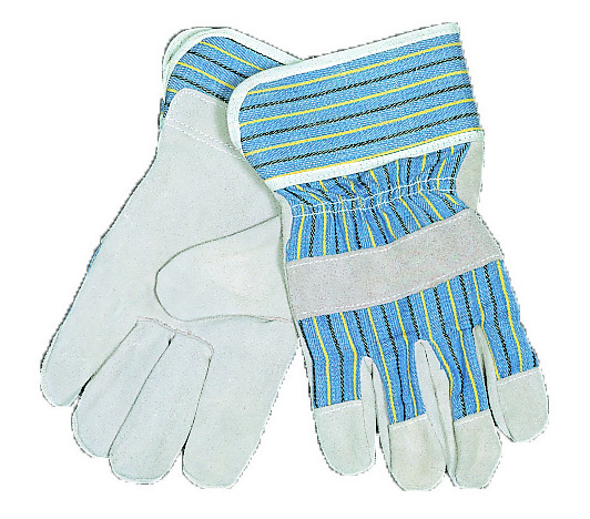 Heavy-Duty Leather Palm Work Gloves