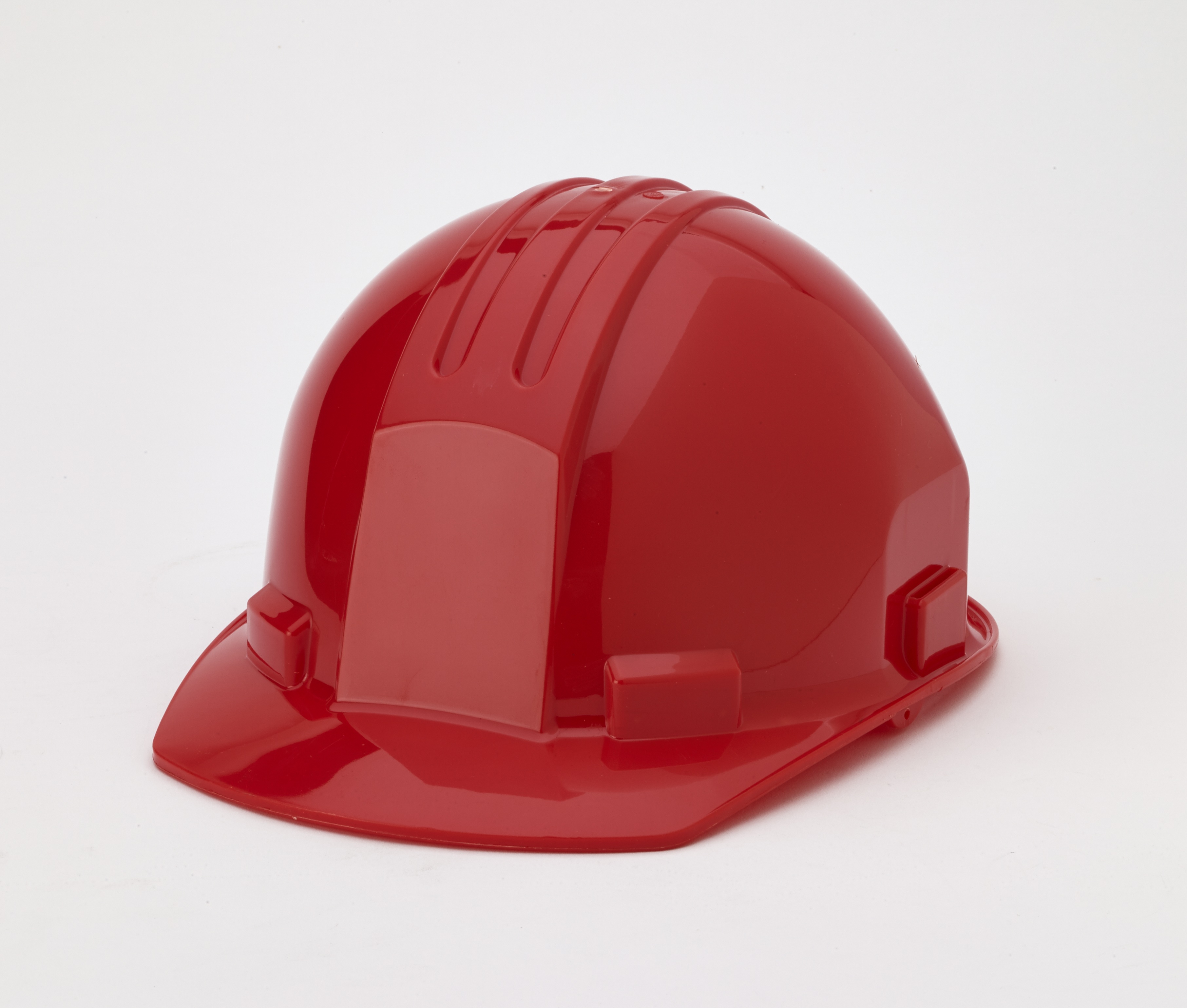 Polyethylene 4-Point Pin Lock Suspension Hard Hat, Red