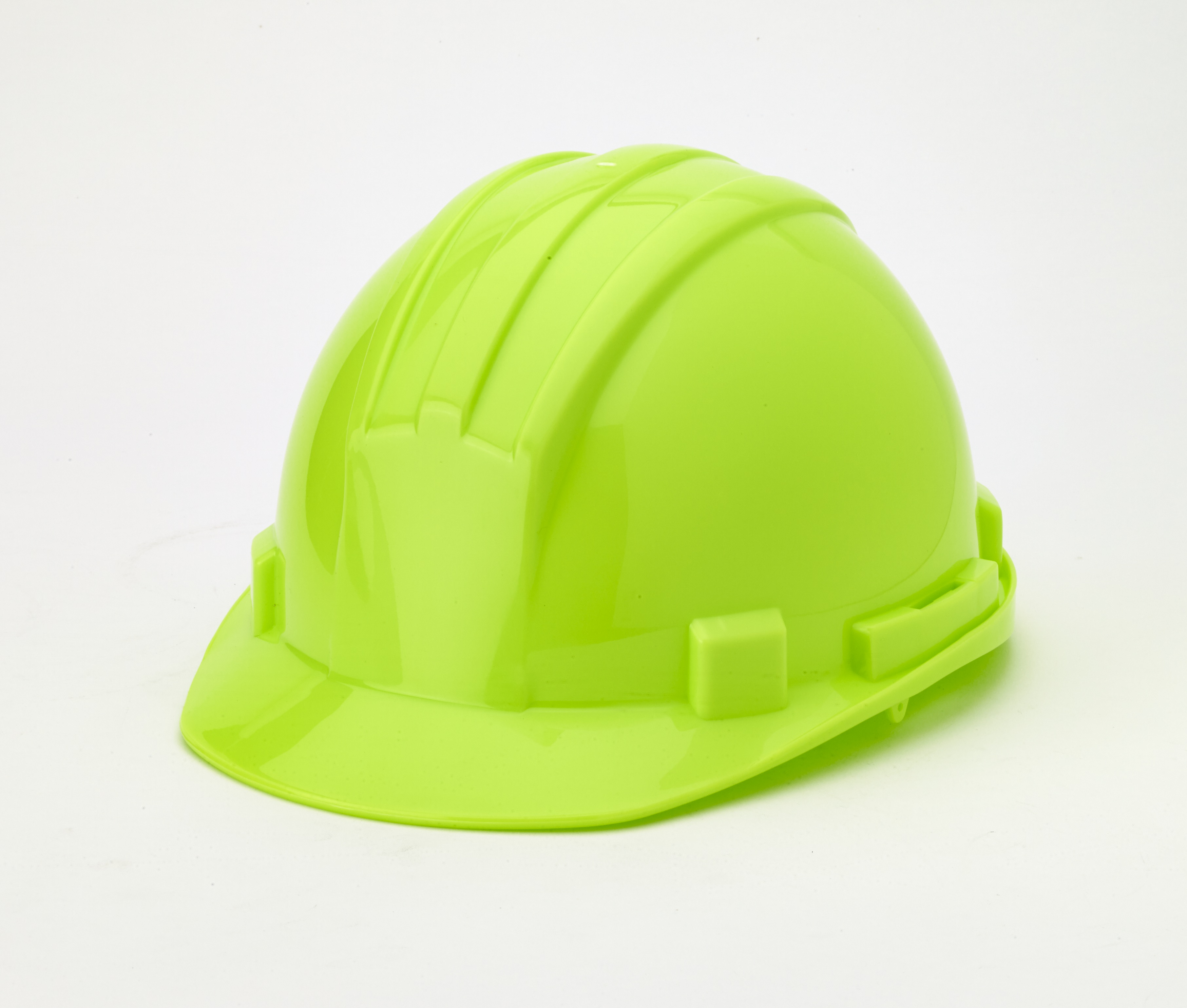 Hard Hat, 6-Point Ratchet Suspension, Hivis Lime
