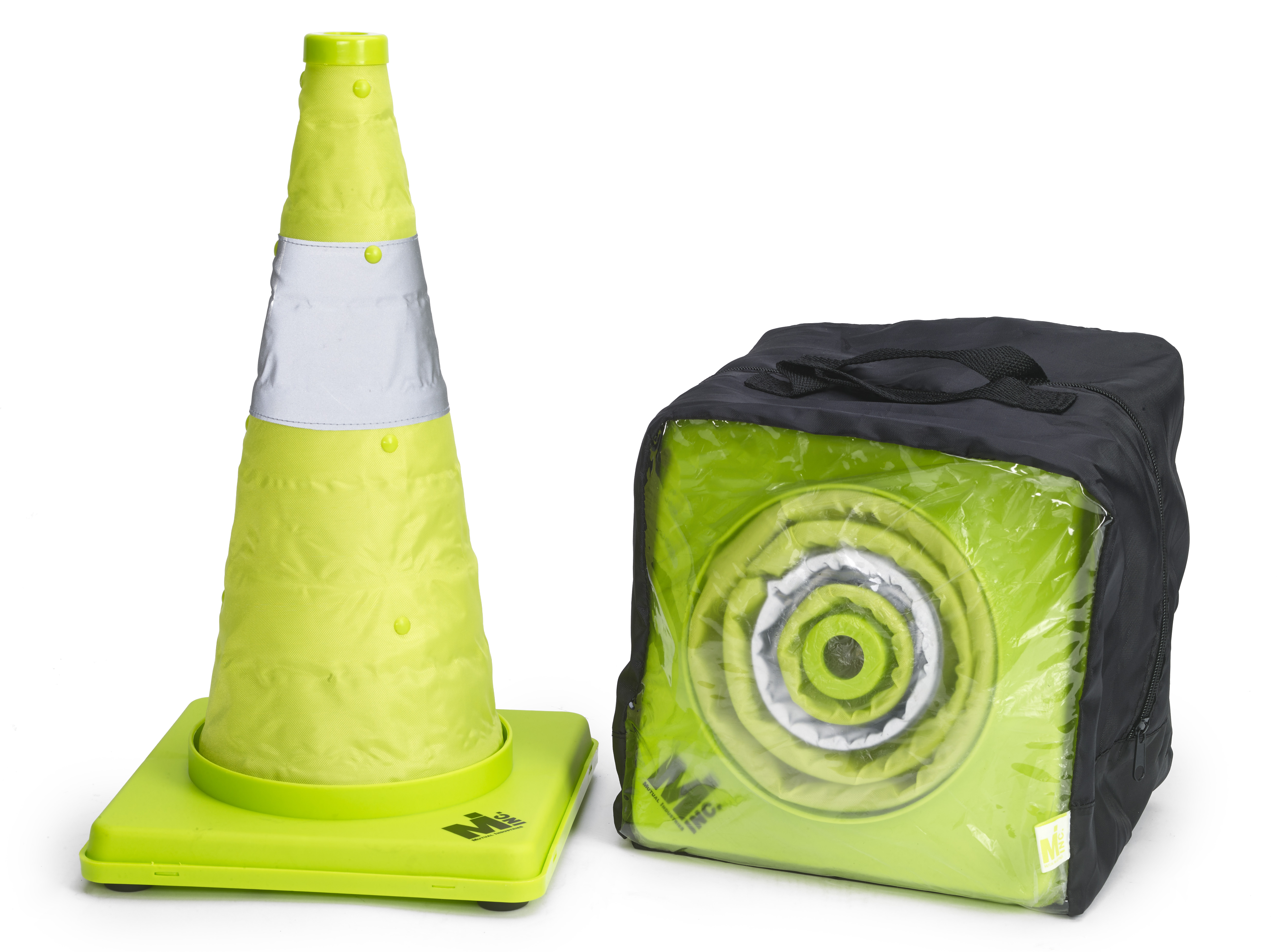 4PK 18" LIME CONES COLLASIBLE