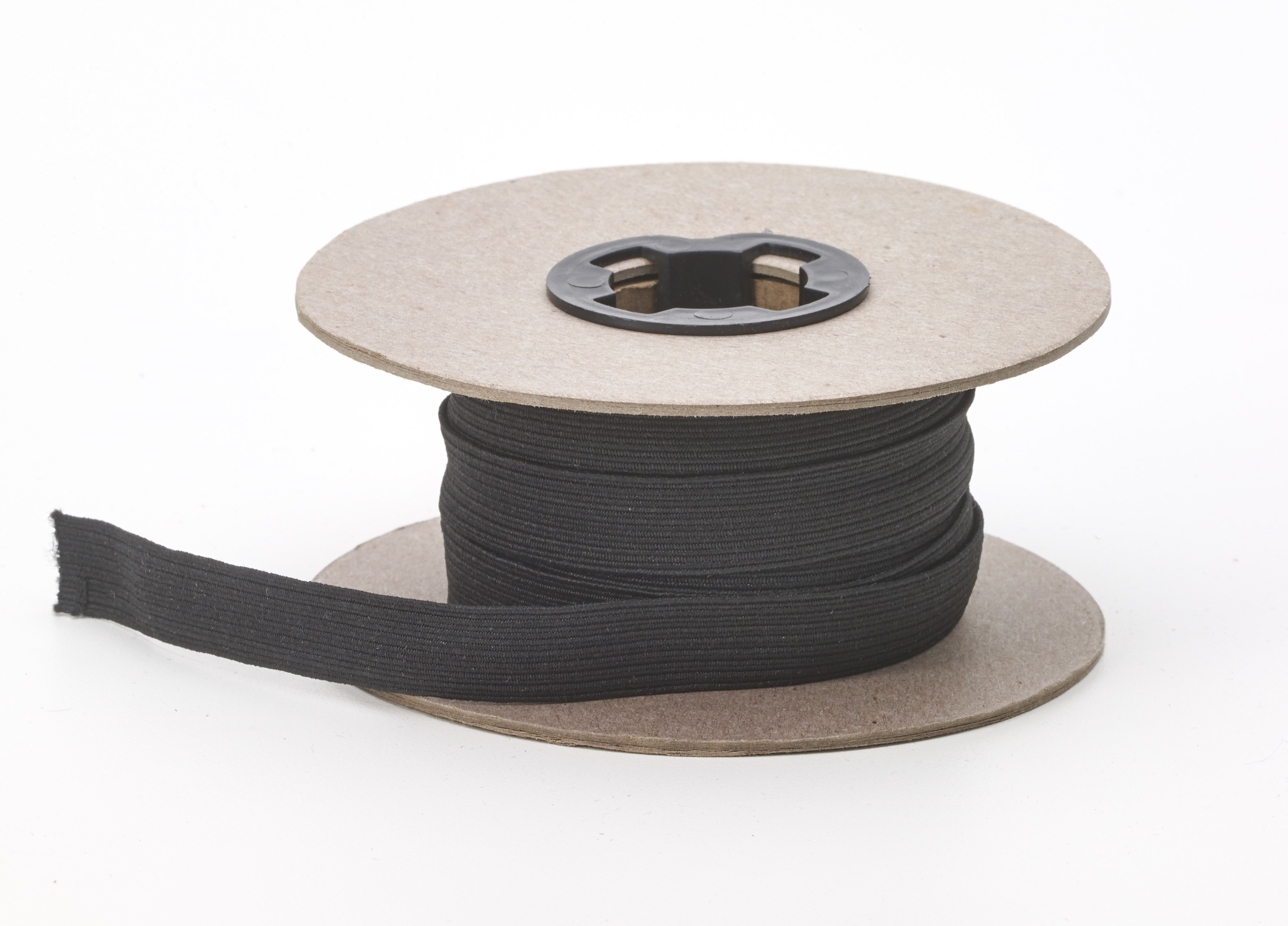 Braided elastic, .5 in Wide, 10 yds, Black