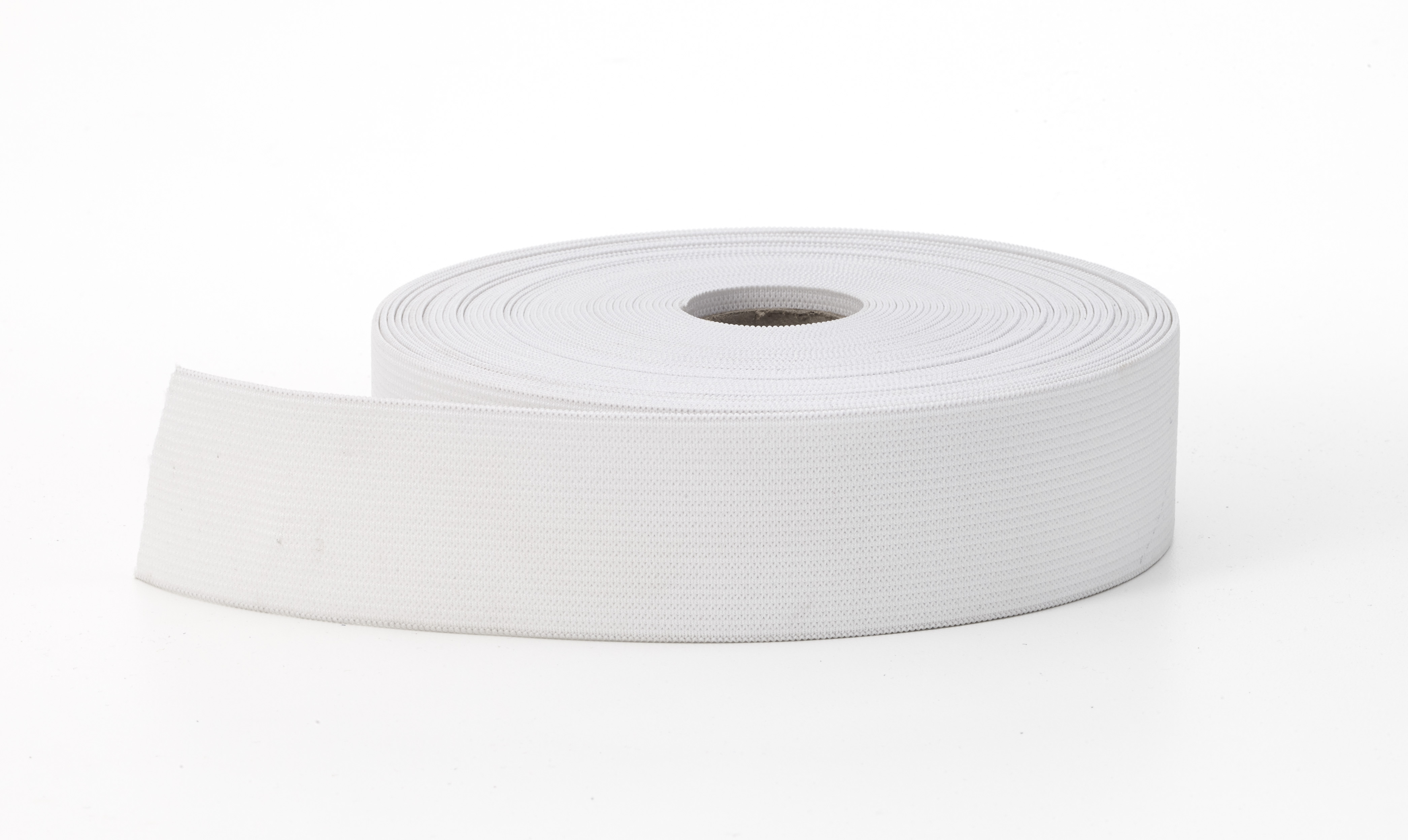 Knit elastic, White 2 in - 10 yards