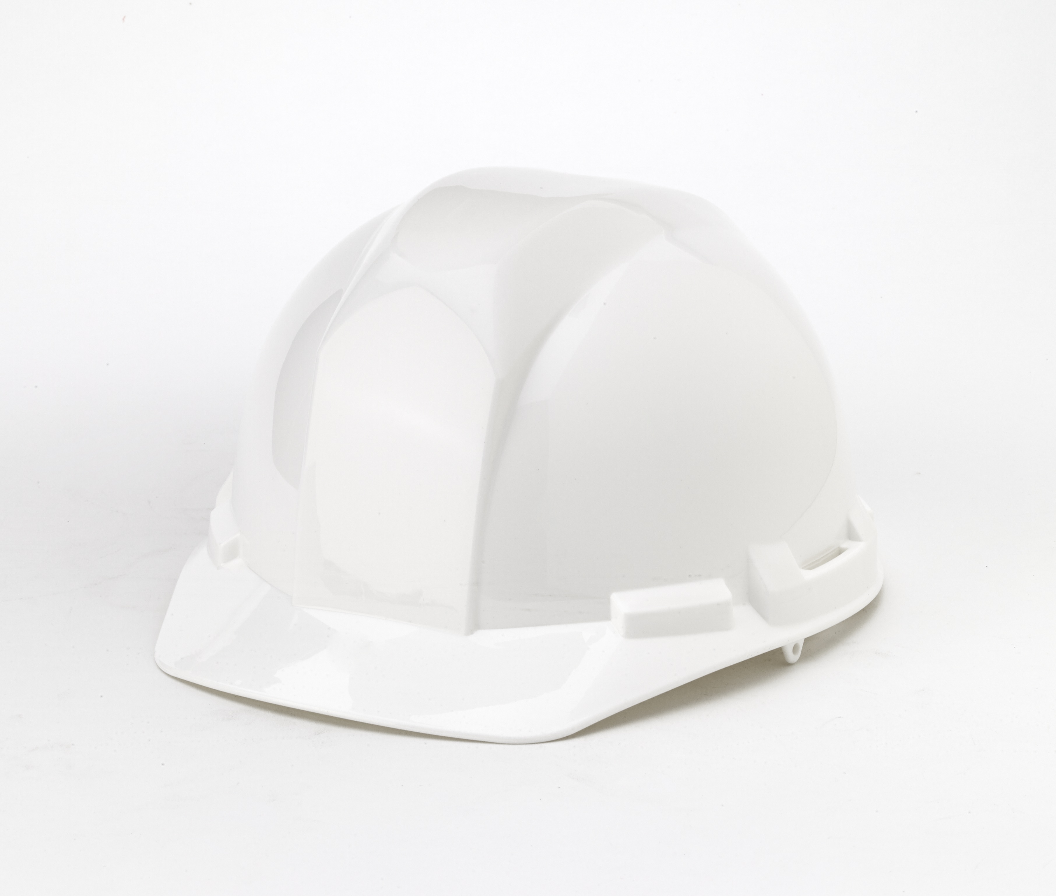 Polyethylene 4-Point Pin Lock Suspension Hard Hat, White
