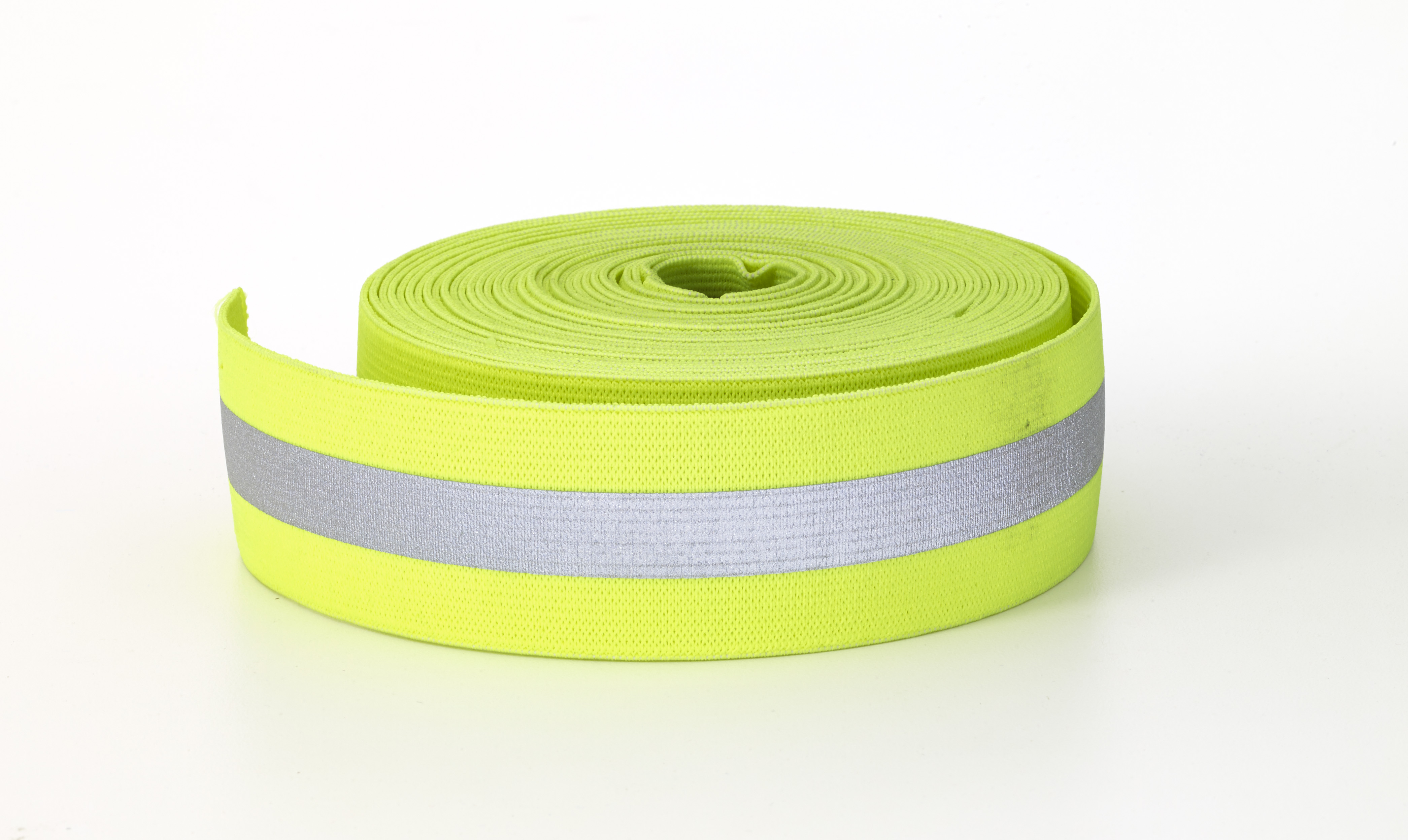Reflective Elastic, 1.5 in Wide, 10 yds, Lime